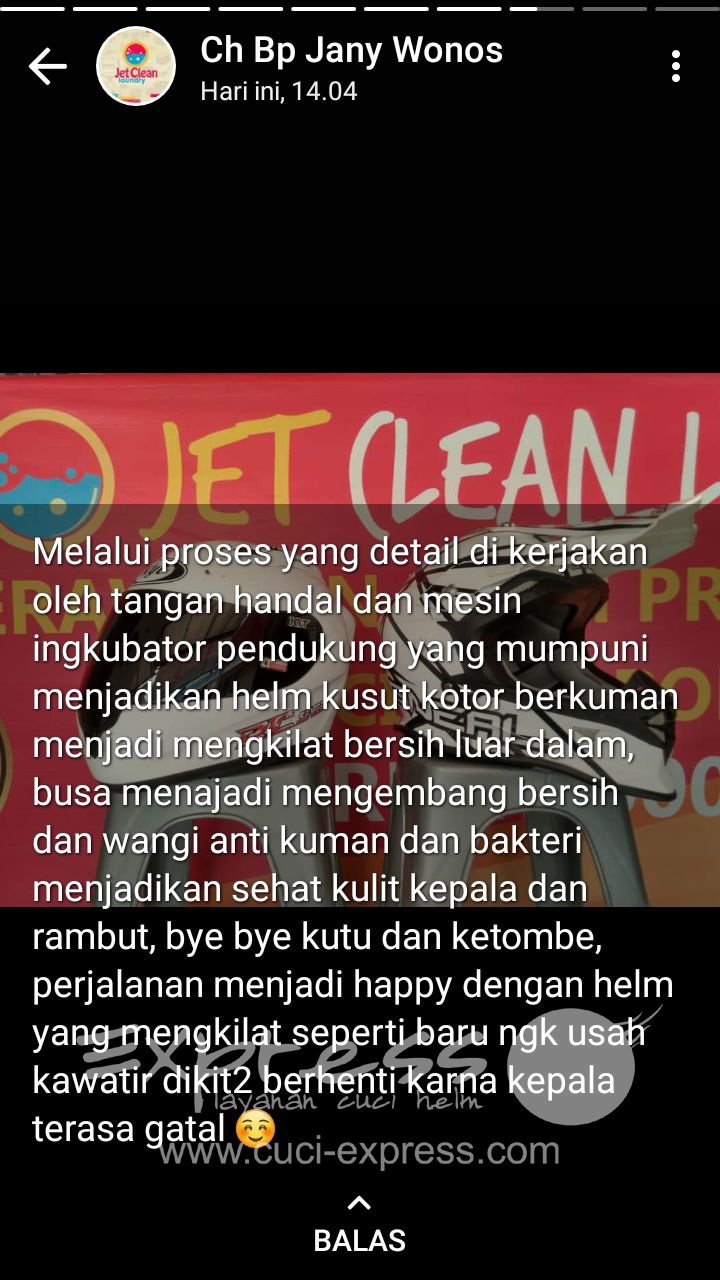 Paket Usaha Cuci Helm Express - cuci-express.com